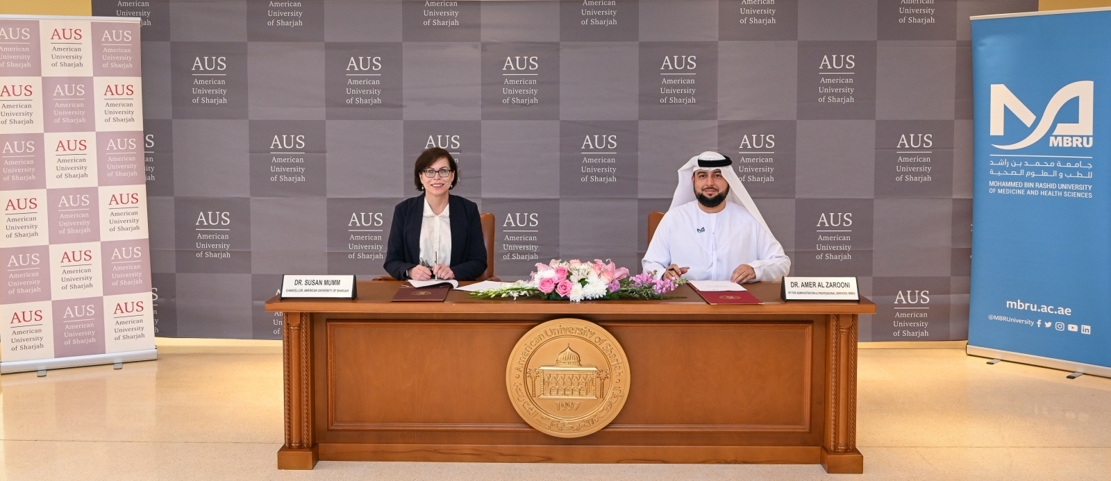 AUS and MBRU sign MoU to foster collaboration and research - MBRU